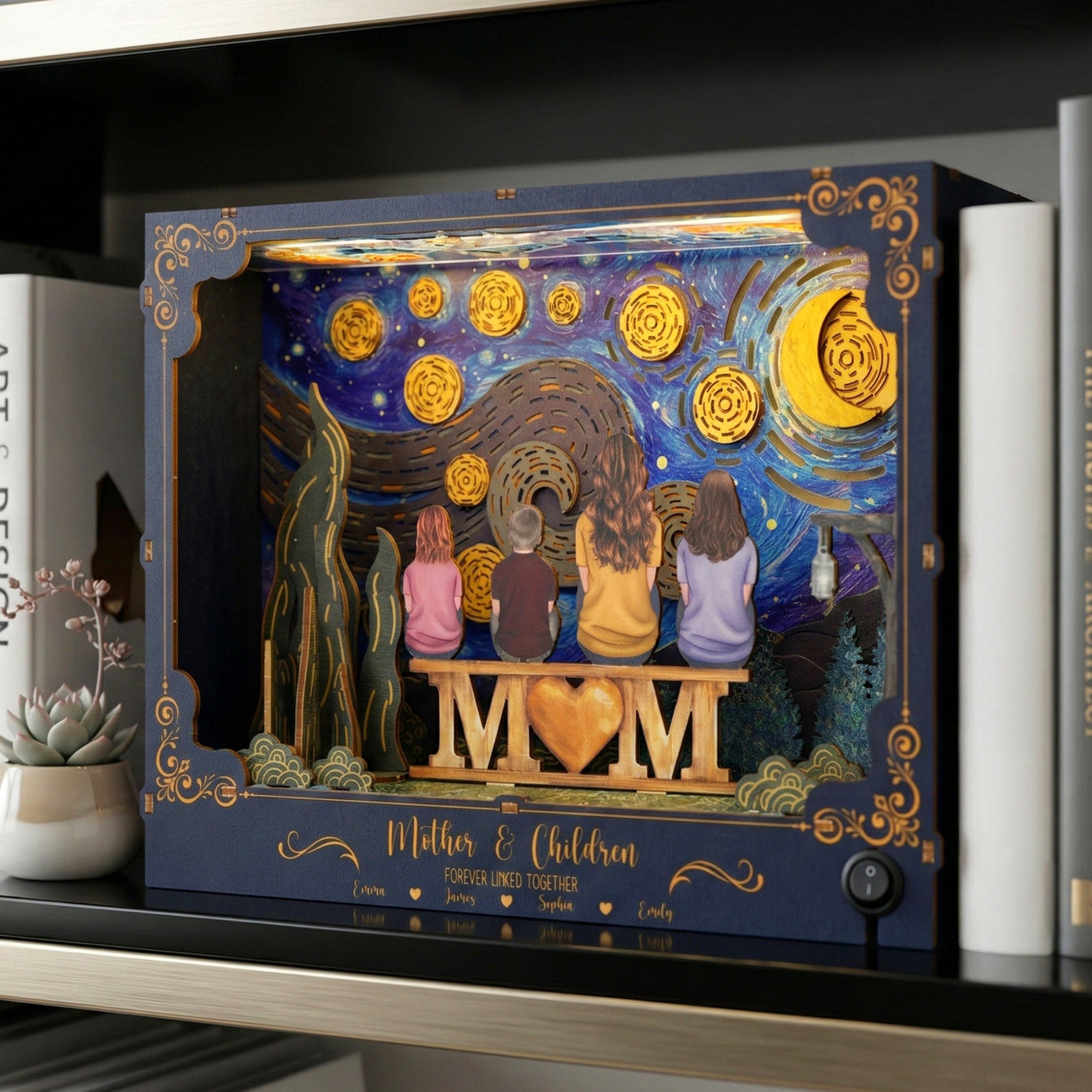Mother & Children Forever Linked Together Mother's Day Gift ...
