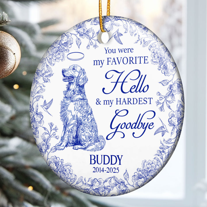 My Favorite Hello & Hardest Goodbye Toile De Jouy - Personalized ...