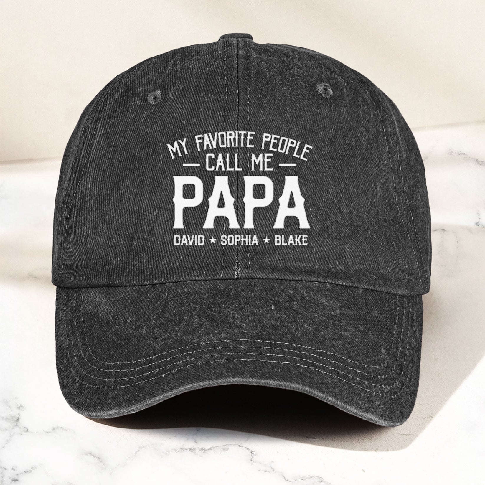 My Favorite People Call Me Papa Kid, Grandkid Name - Personalized Dist ...