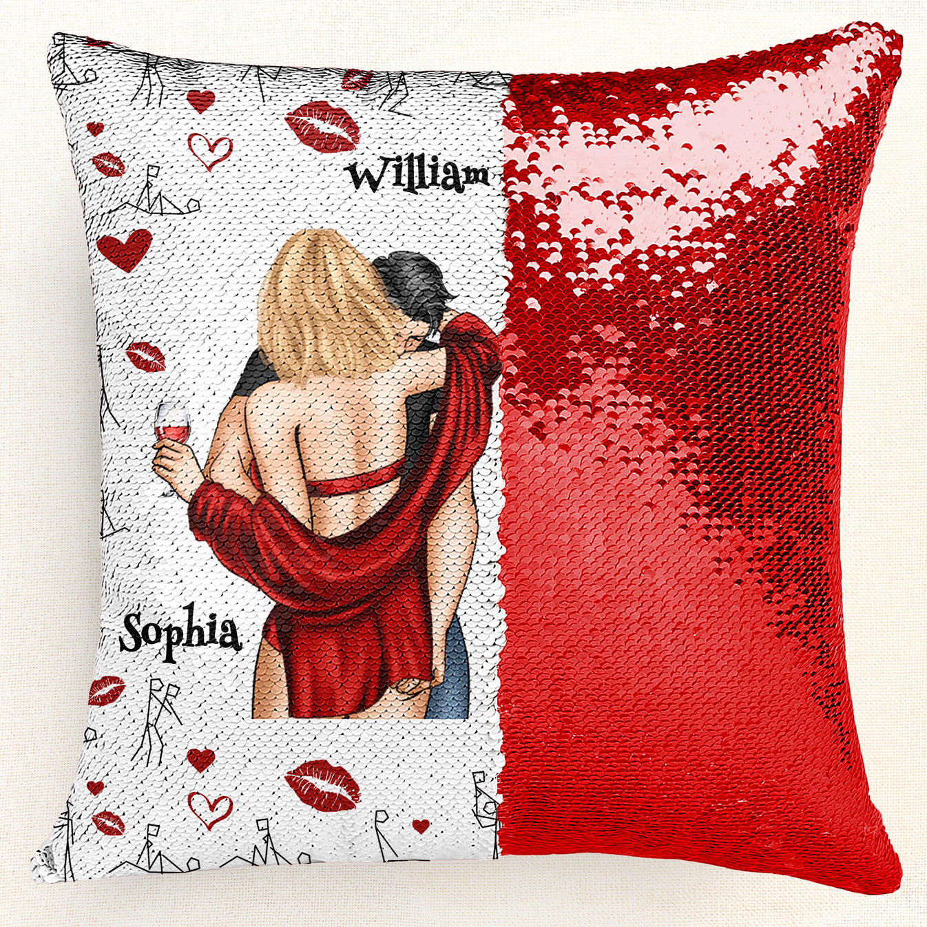 My Favorite Thing To Do Is You - Custom Sequin Pillow – Macorner