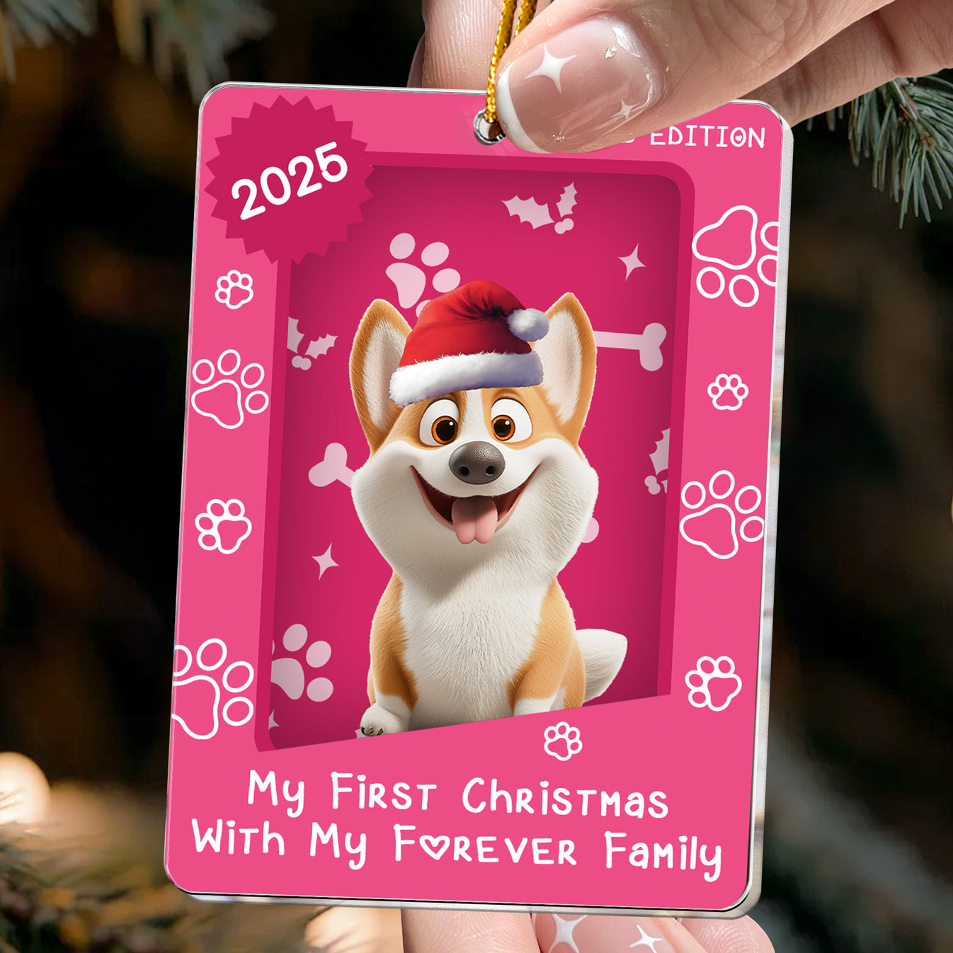 My First Christmas With My Forever Family - Personalized Acrylic Ornam ...