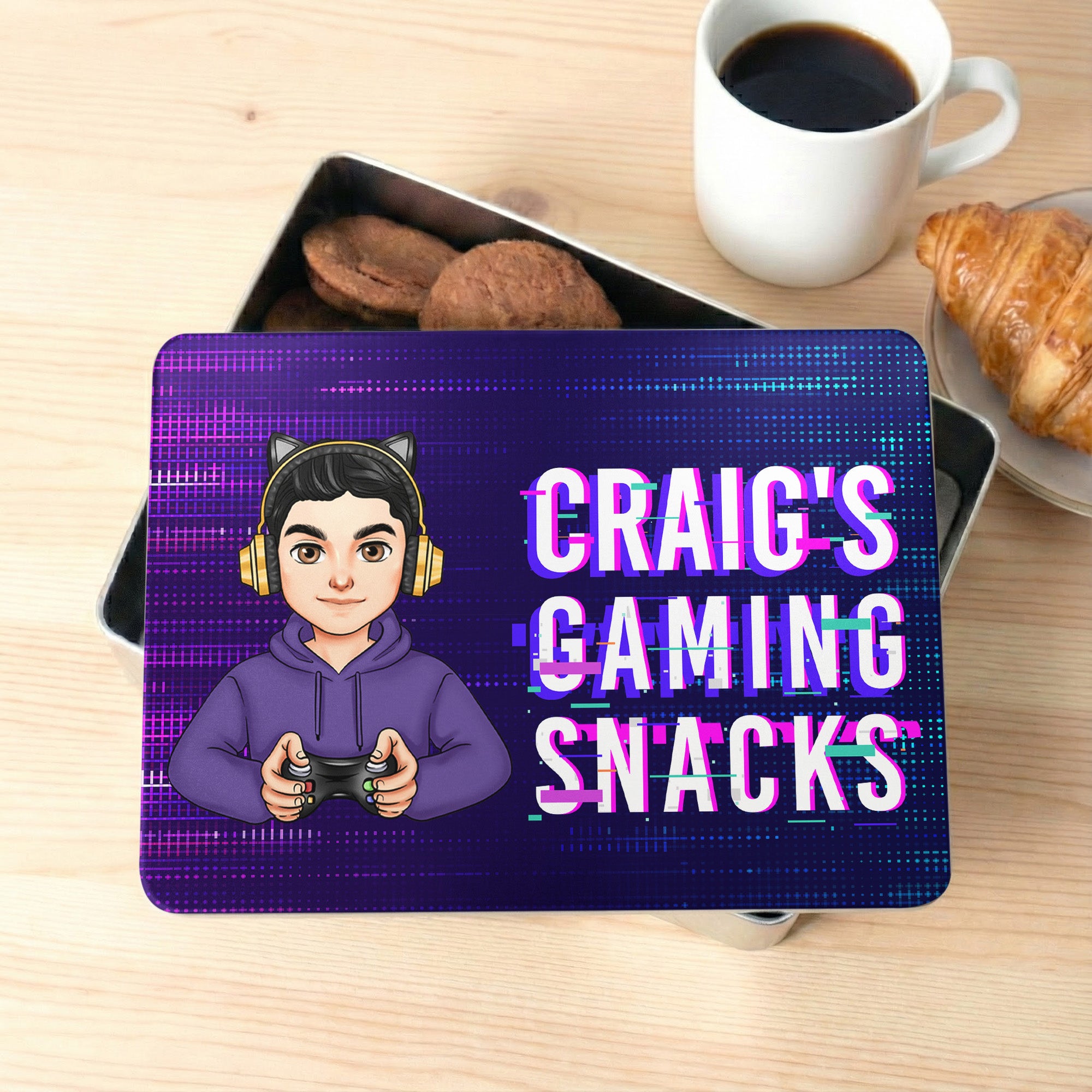 My Gaming Snacks - Personalized Cookie Tin Box – Macorner