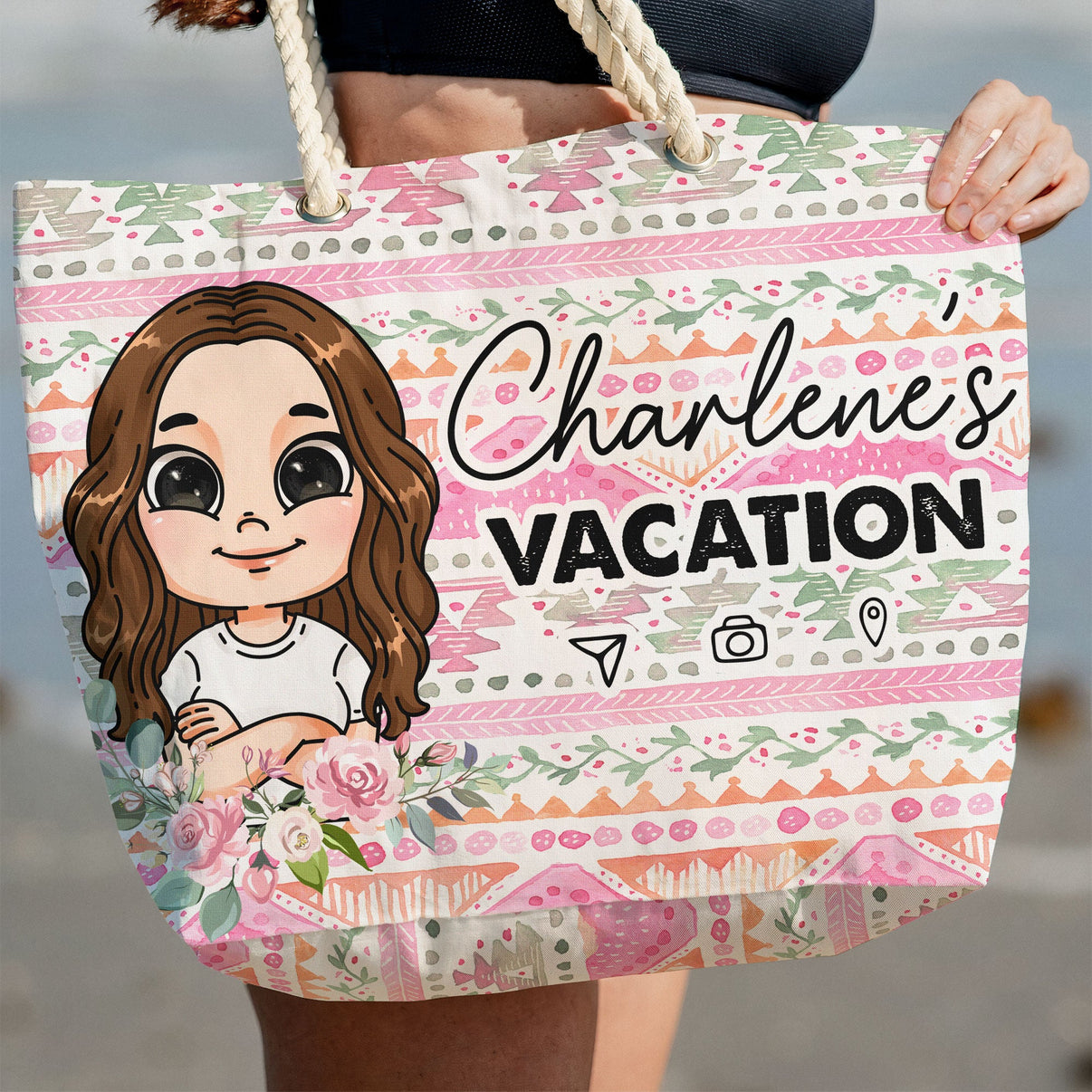 My Lovely Vacation Bag - Personalized Beach Bag – Macorner