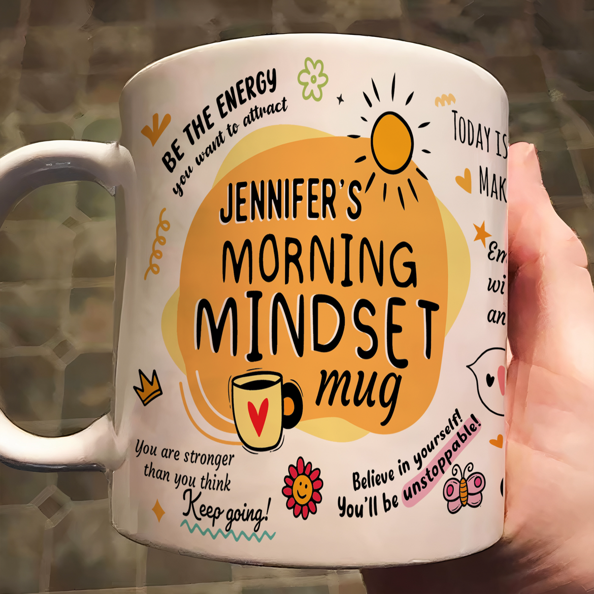 My Morning Mindset Mug Self Love Mug Self Gift - Personalized Mug ...