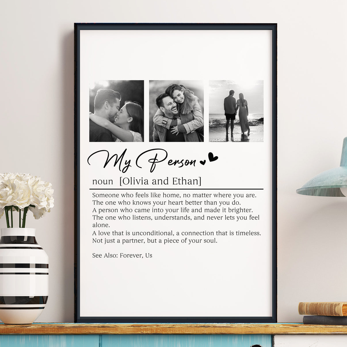 My Person Definition Anniversary Gift, Valentines Gift - Personalized ...