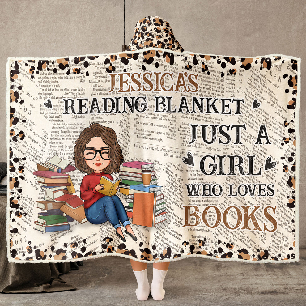 My Reading Blanket - Personalized Wearable Blanket Hoodie – Macorner