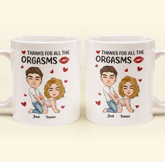 Naughty Couple Thanks For All The Orgasms - Personalized Mug – Macorner