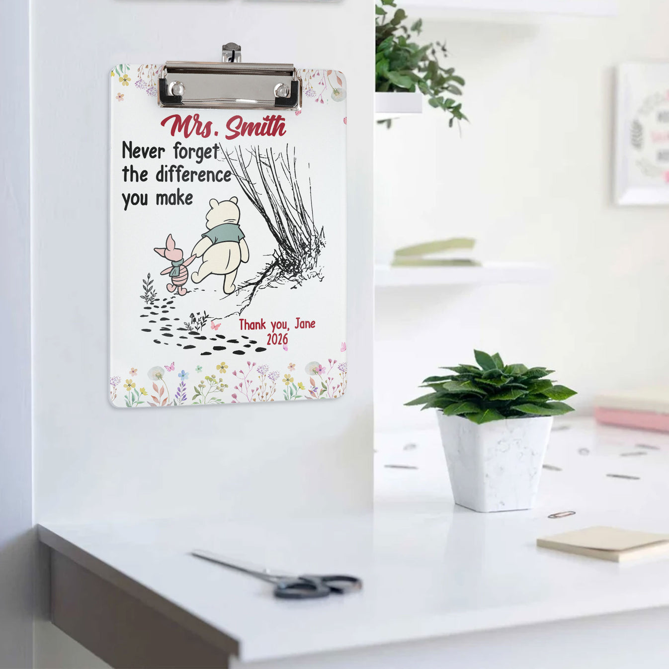 Never Forget The Difference You Make Teacher Gift - Personalized ...