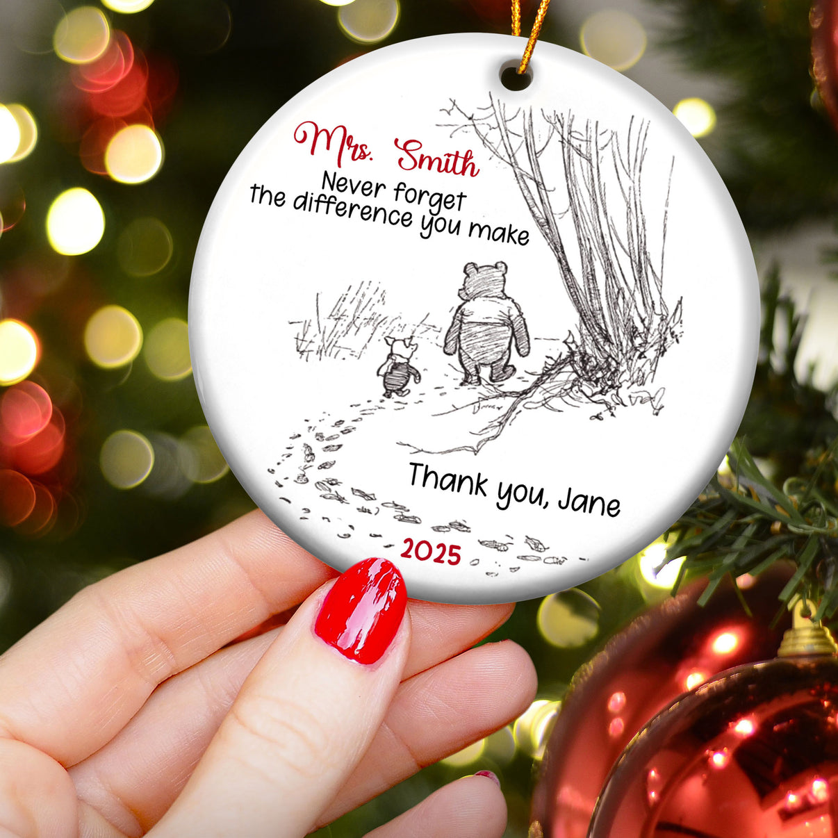 Never Forget The Difference You Make - Thank You Gift - Personalized ...