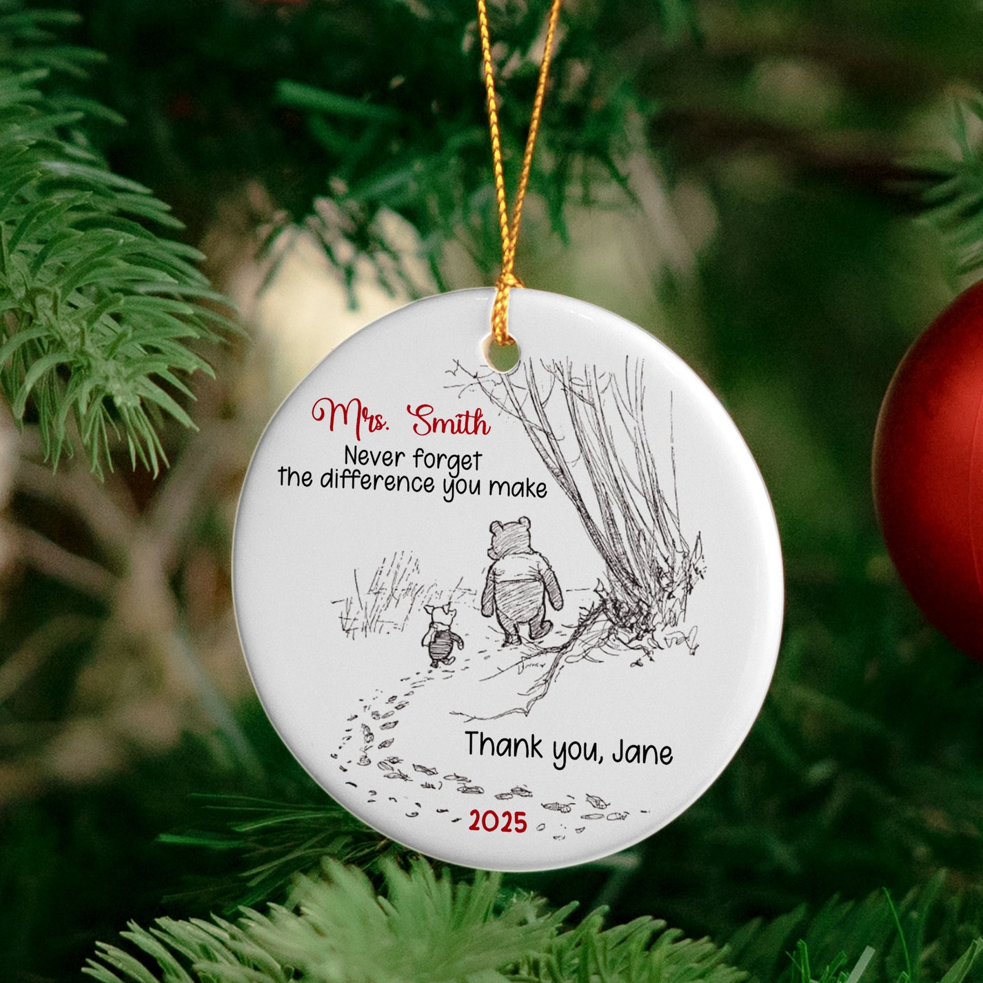 Never Forget The Difference You Make - Thank You Gift - Personalized ...