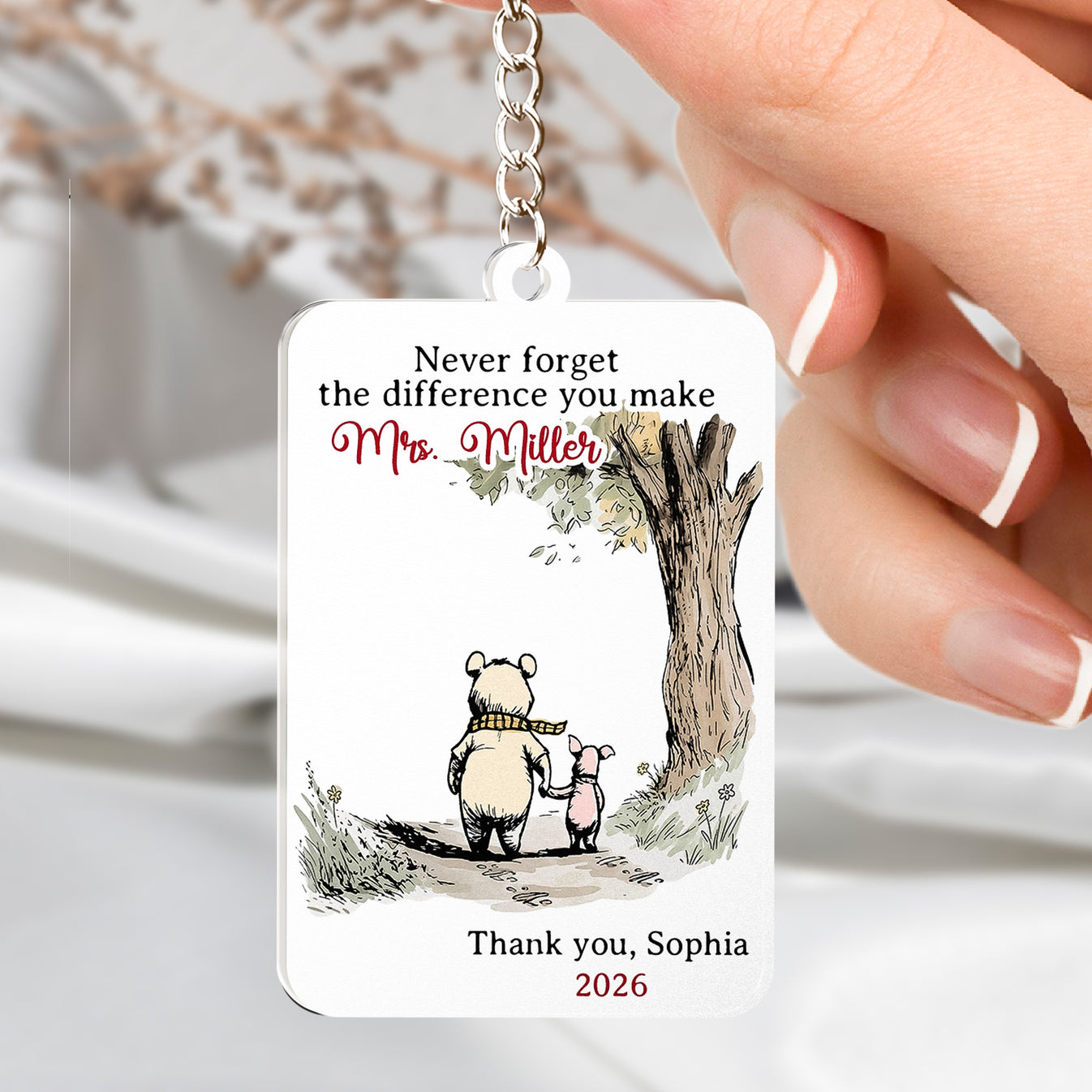 Never Forget The Difference You Make Thank You Teacher Gift ...