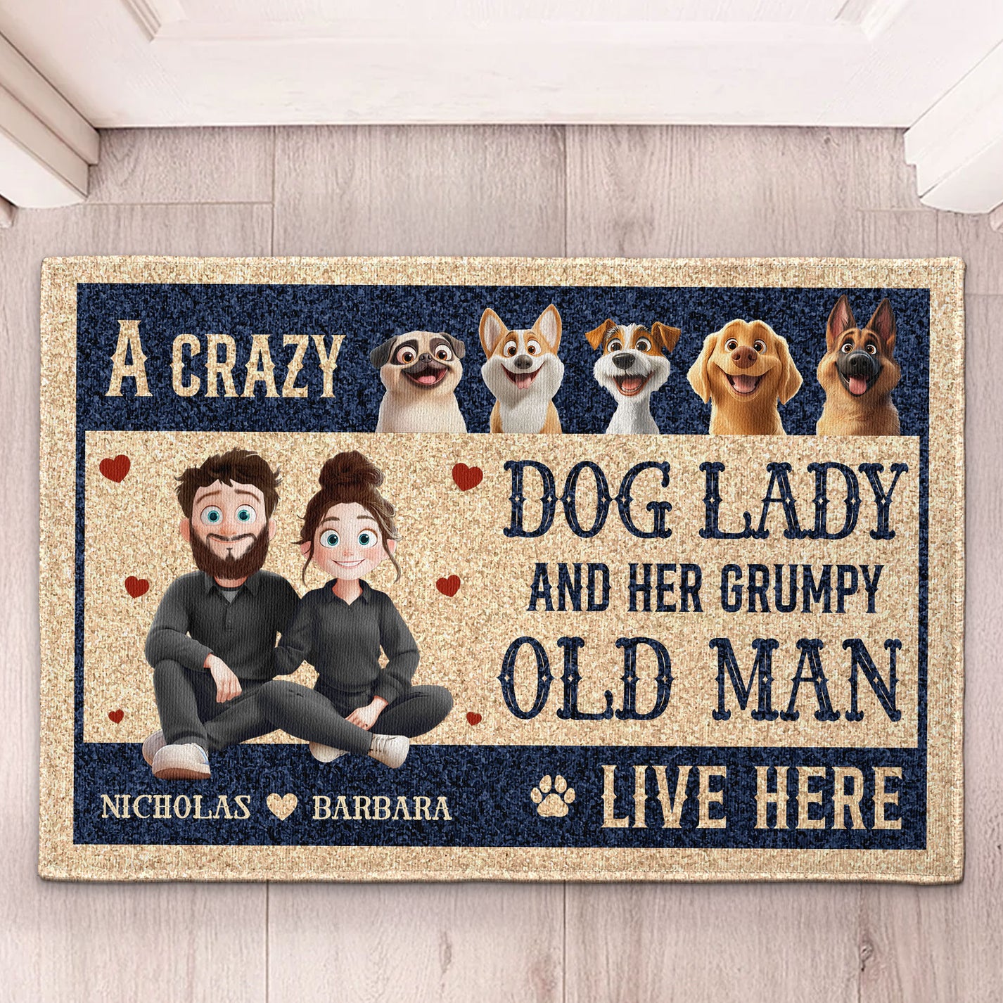 New Version Couple A Crazy Dog Lady And Her Grumpy Old Man - Personali ...