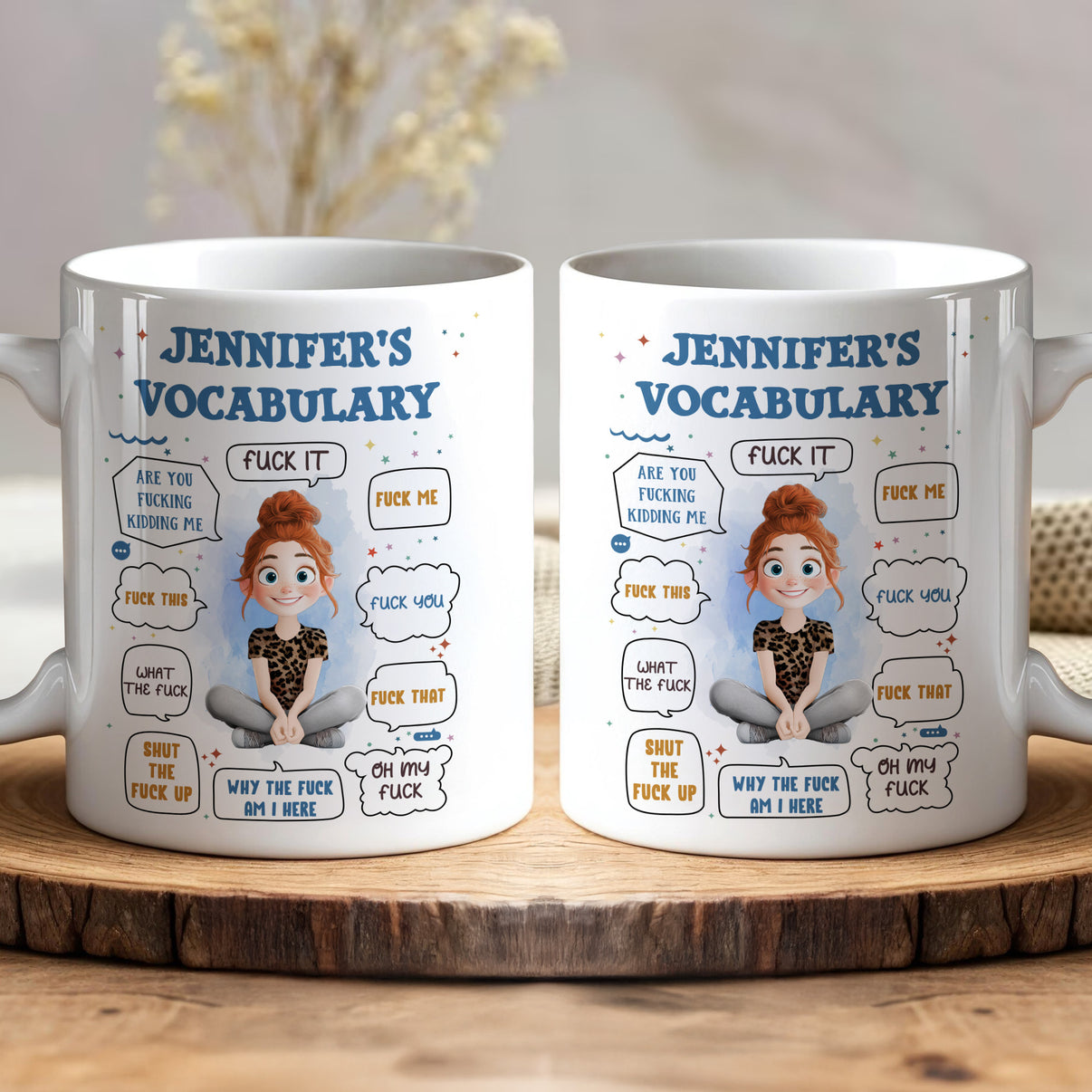 New Version Funny F*ck Vocabulary - Personalized Mug – Macorner