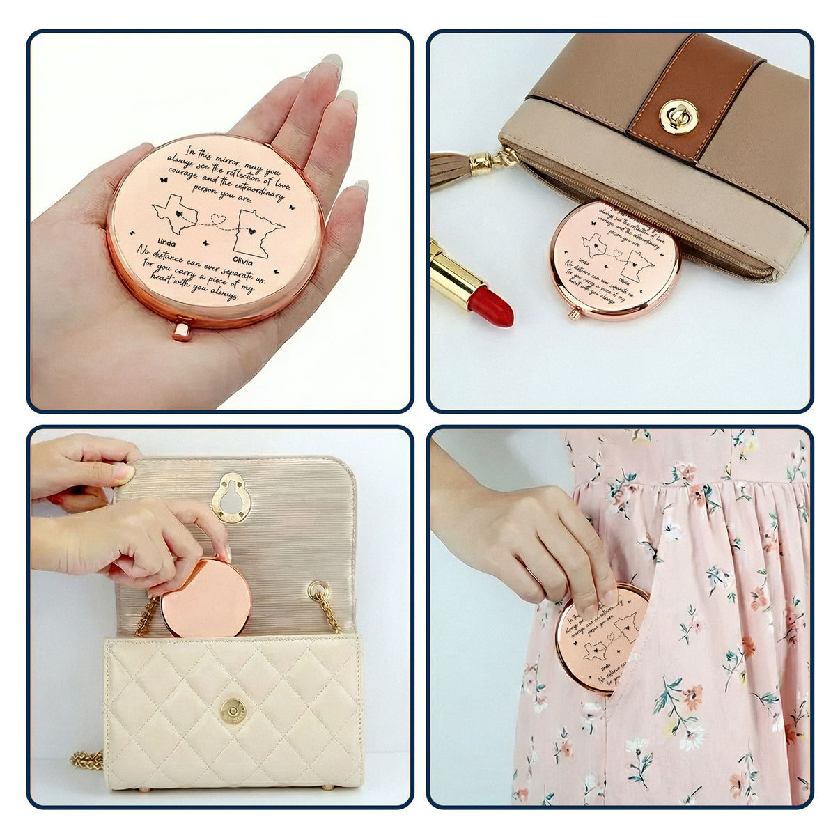 No Distance Can Ever Separate Us Mirror Reminder Long Distance ...