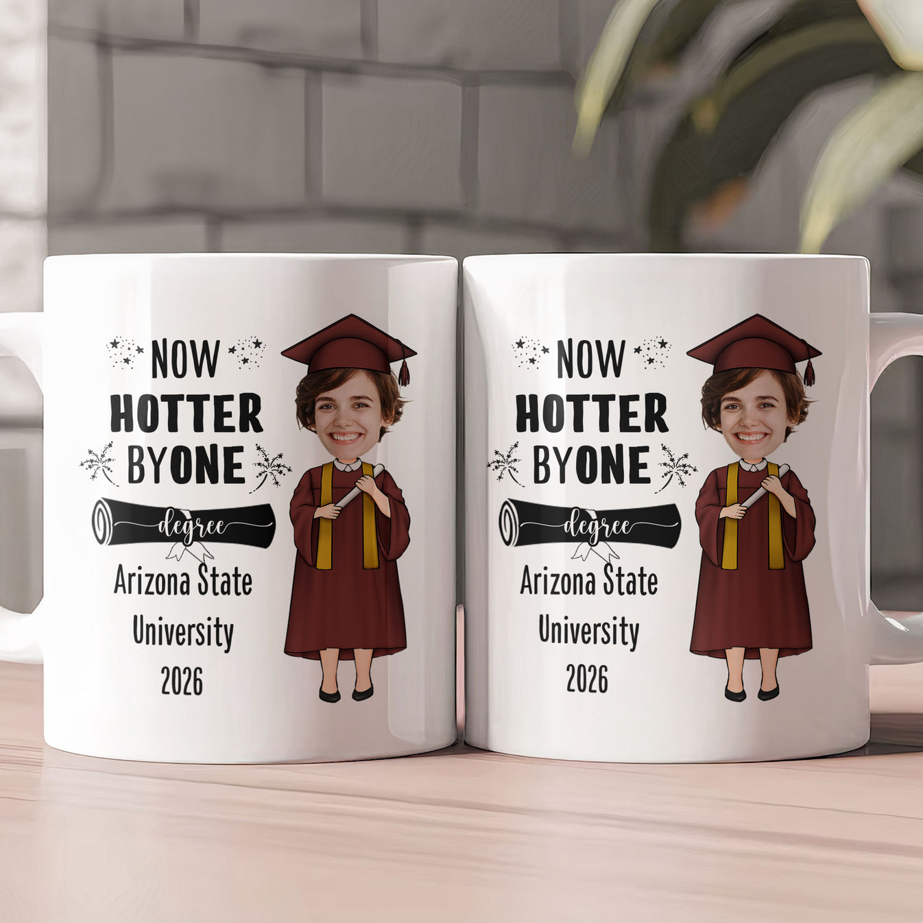 Now Hotter By One Degree - Personalized Photo Mug – Macorner