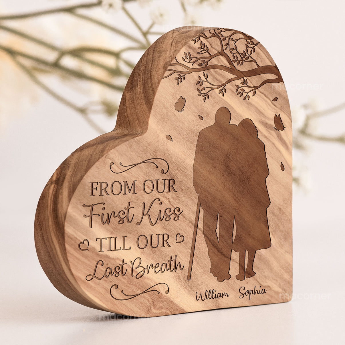 Old Couple From Our First Kiss Till Our Last Breath - Personalized ...