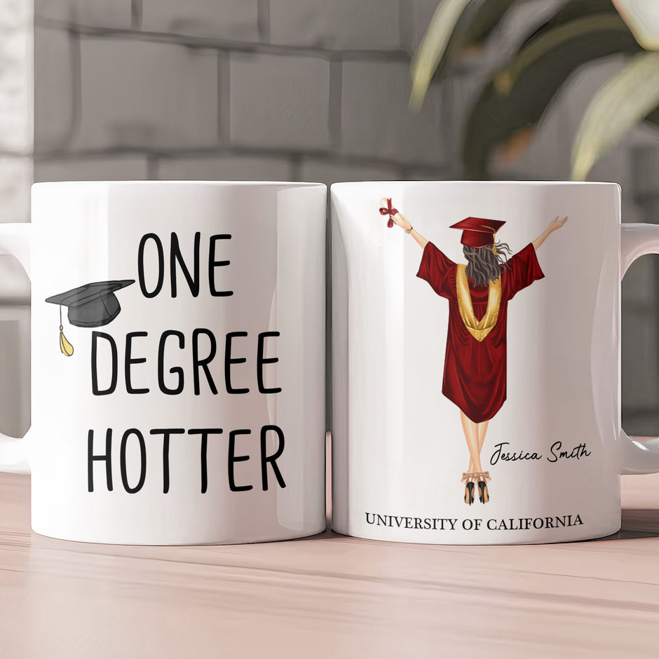One Degree Hotter Graduation - Personalized Mug – Macorner