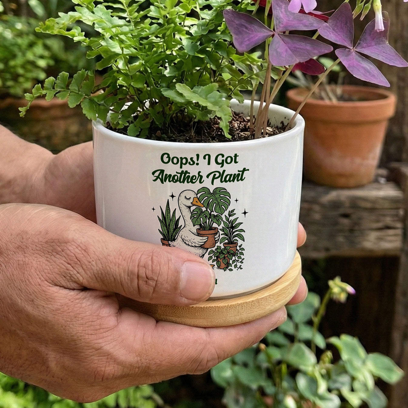 Oops! I Got Another Plant - Personalized Ceramic Plant Pot – Macorner