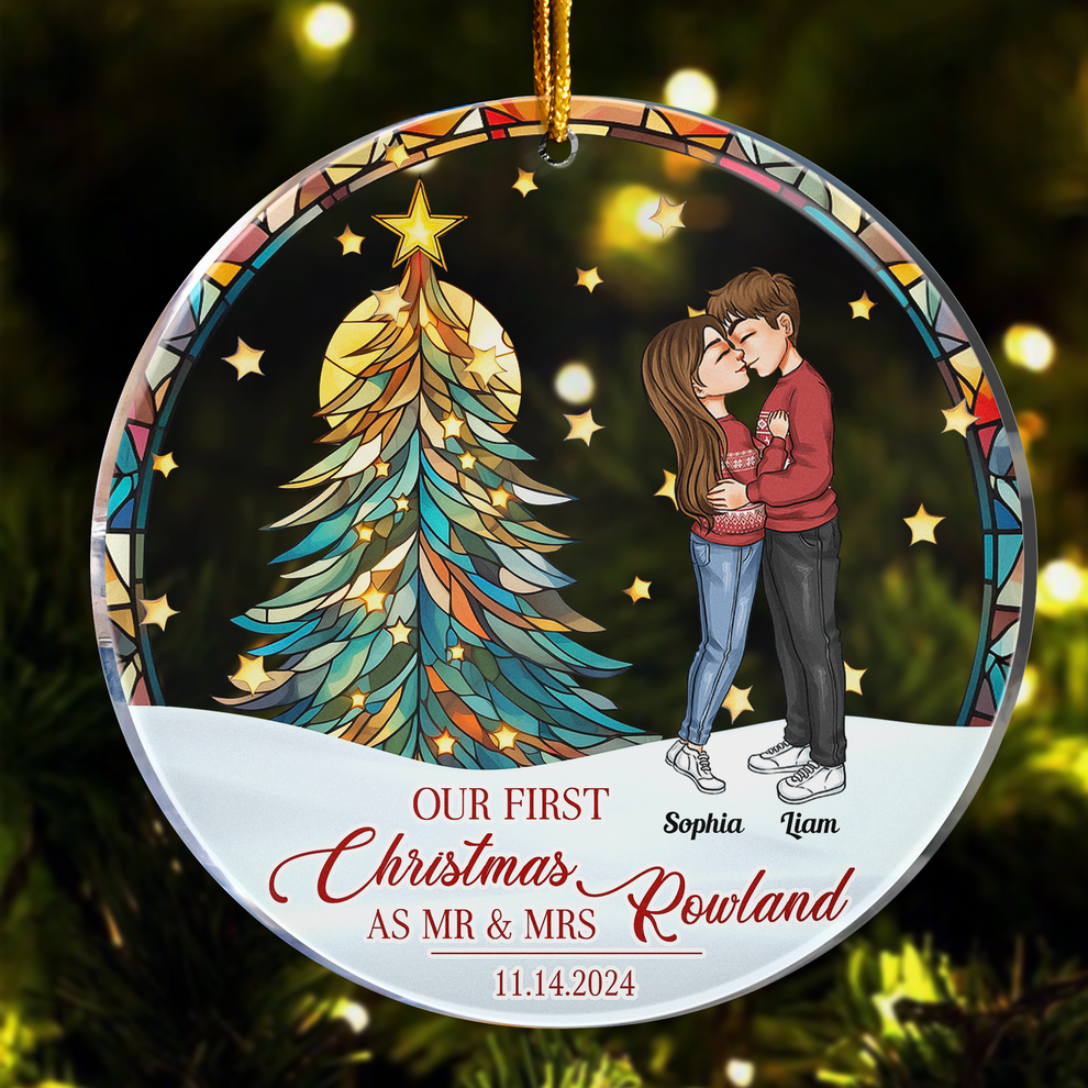 Our First Christmas - Personalized Acrylic Ornament – Macorner