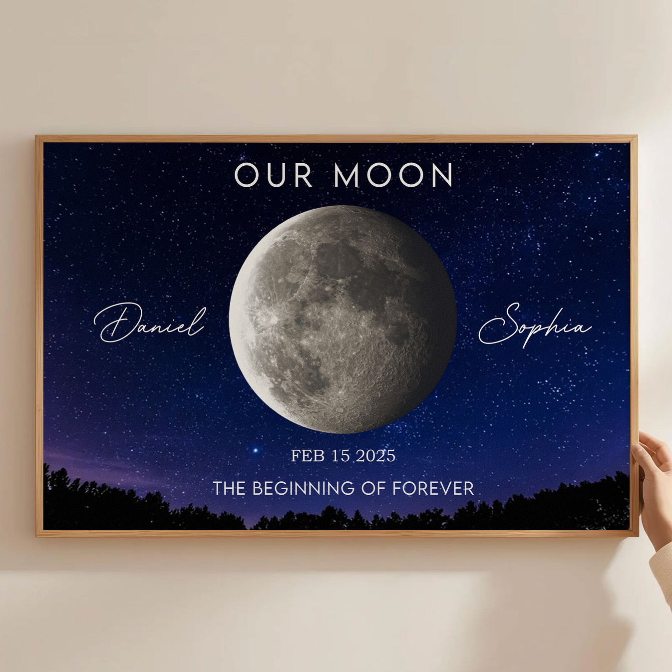 Our Moon Phase The Beginning Of Forever Anniversary Valentine's Day ...