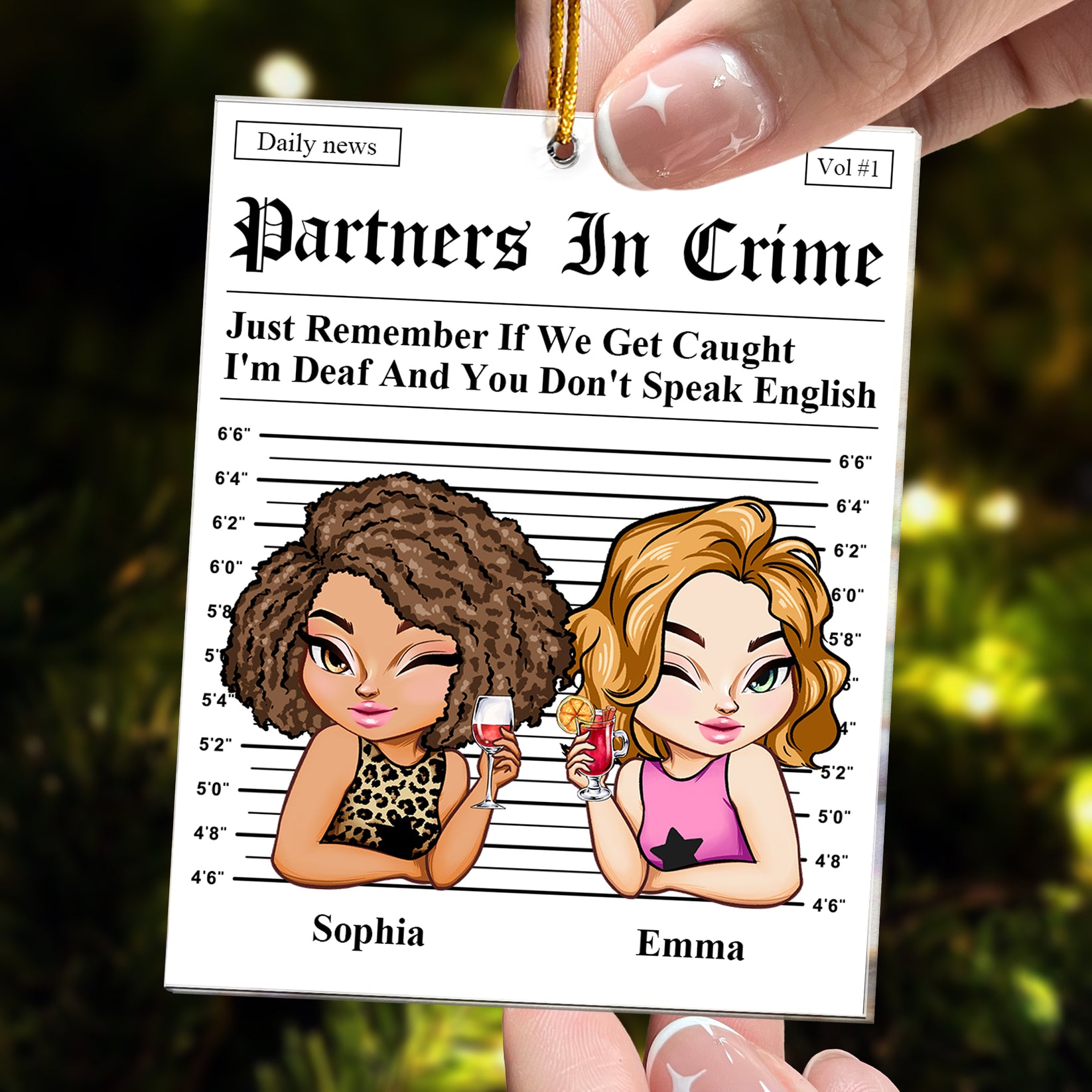 Partners In Crime - Daily News - Friendship Funny Gifts - Personalized ...