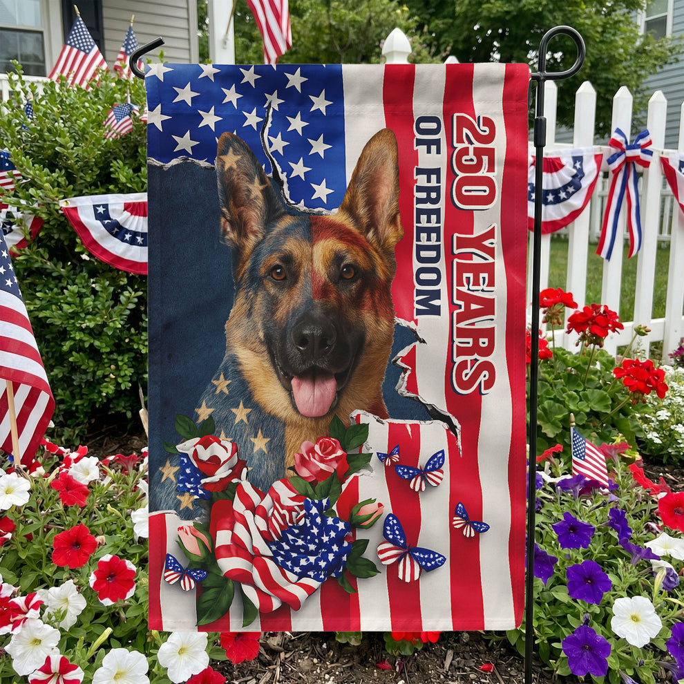 Patriotic Pet Portrait - Personalized Photo Flag – Macorner