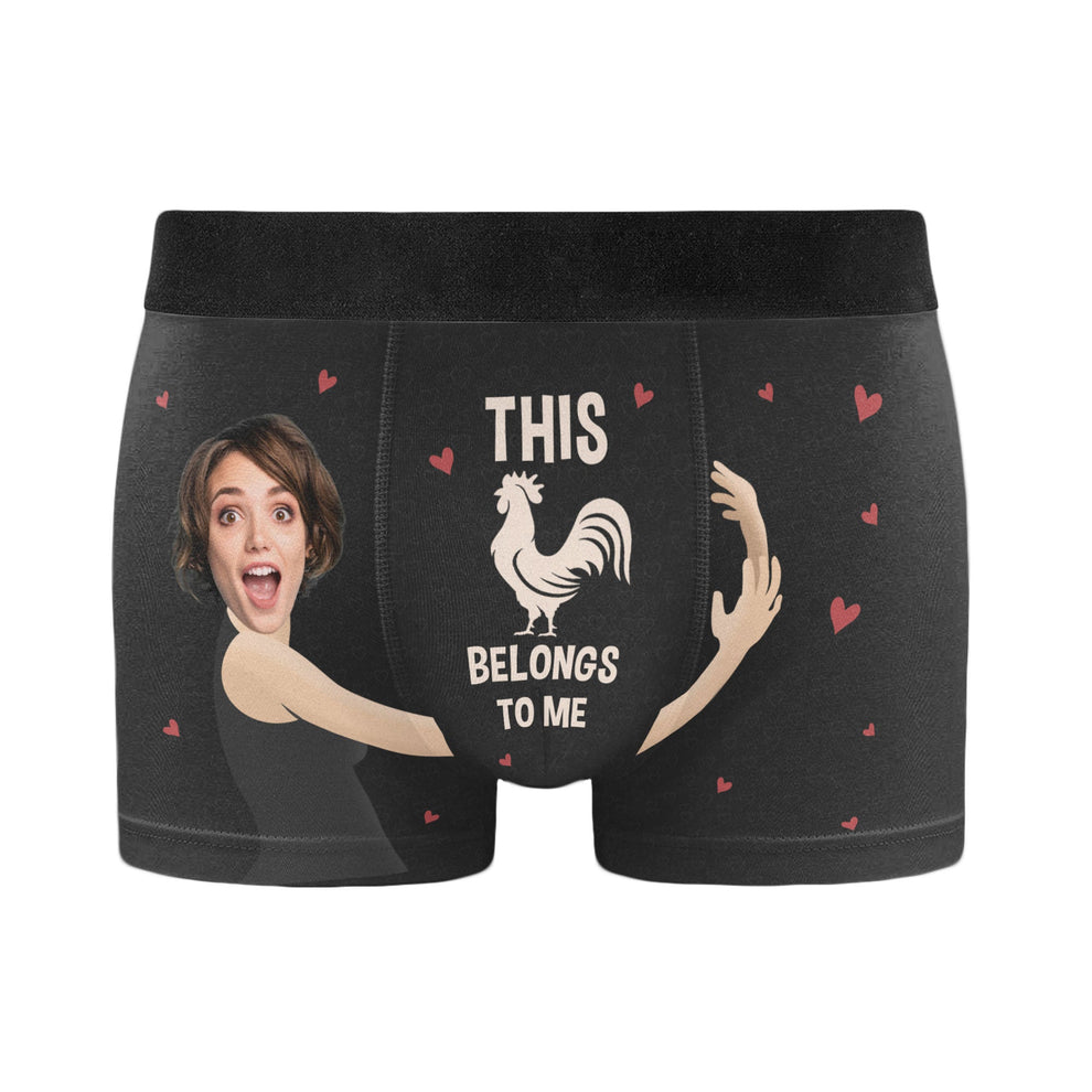 Father's Day Gifts, It Belongs To Me - Personalized Photo Men's Boxer ...