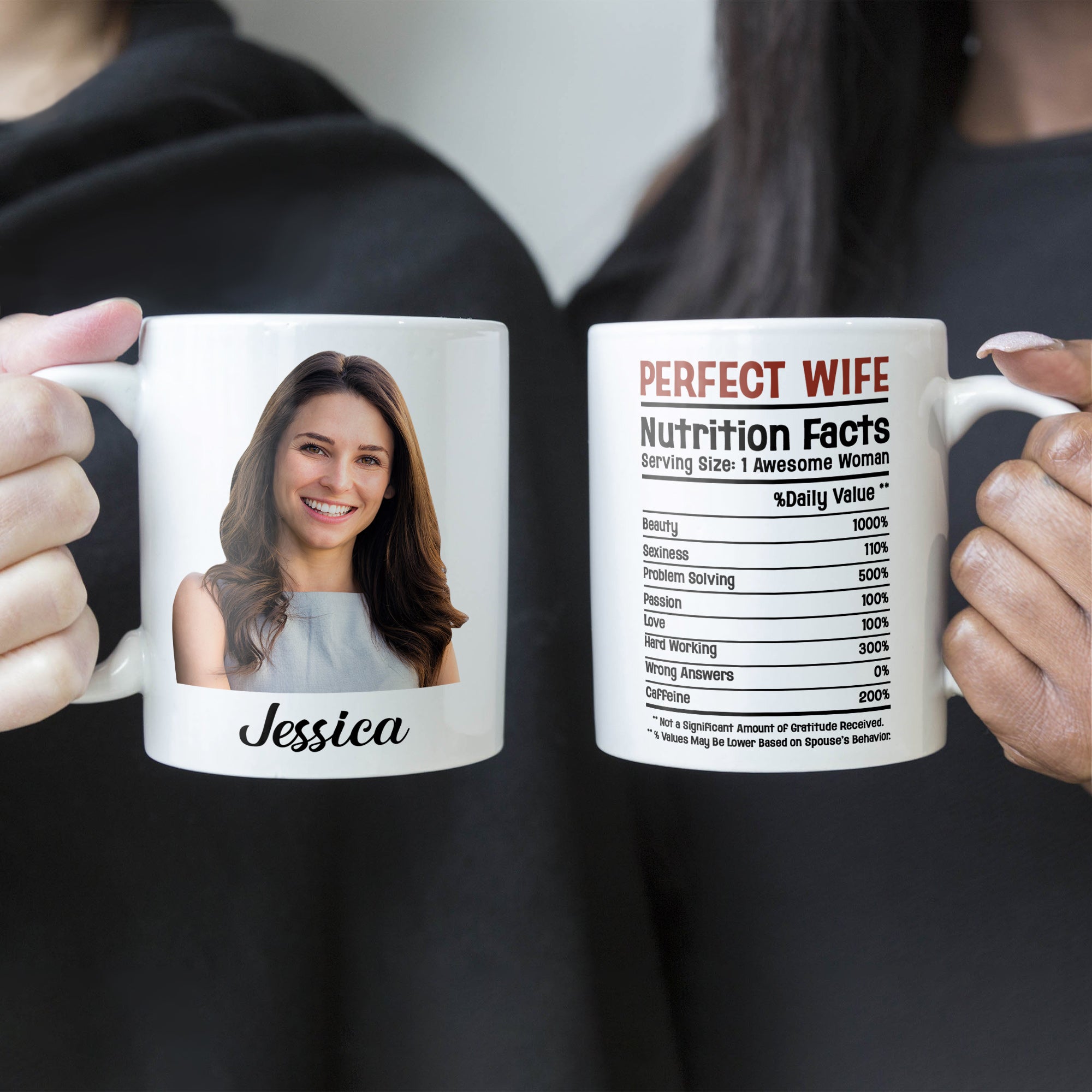 Perfect Wife Nutrition Facts - Personalized Photo Mug – Macorner
