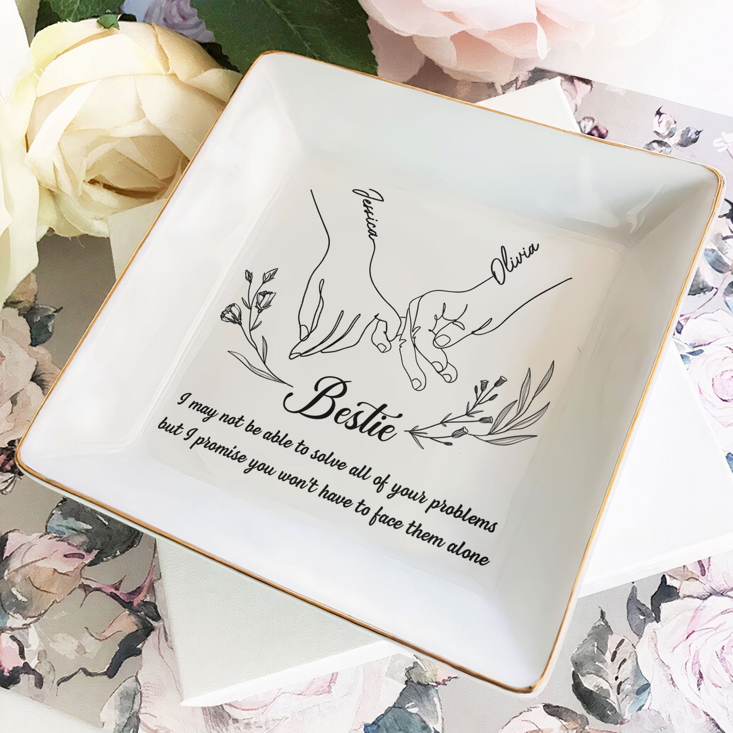 Pinky Promise Friendship Forever - Personalized Jewelry Dish – Macorner