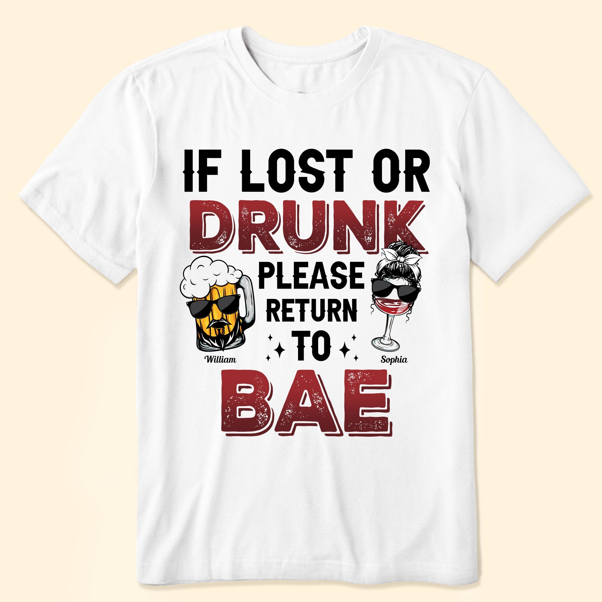 Please Return To Bae - Personalized Matching Couple Shirts – Macorner