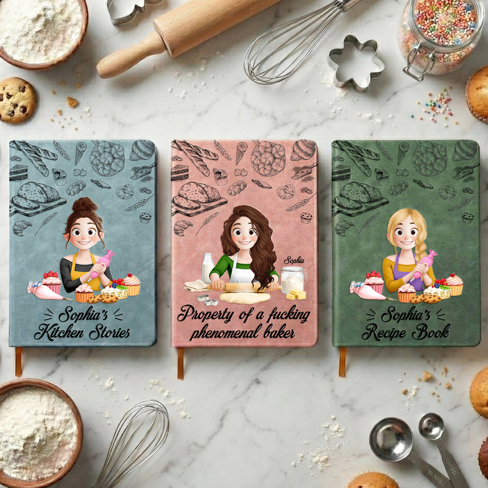 Recipe Book/ Kitchen Stories - Personalized Leather Journal – Macorner