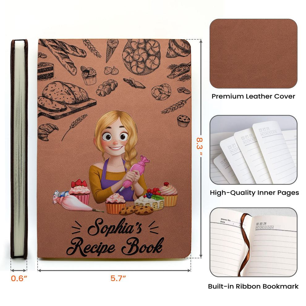Recipe Book/ Kitchen Stories - Personalized Leather Journal – Macorner