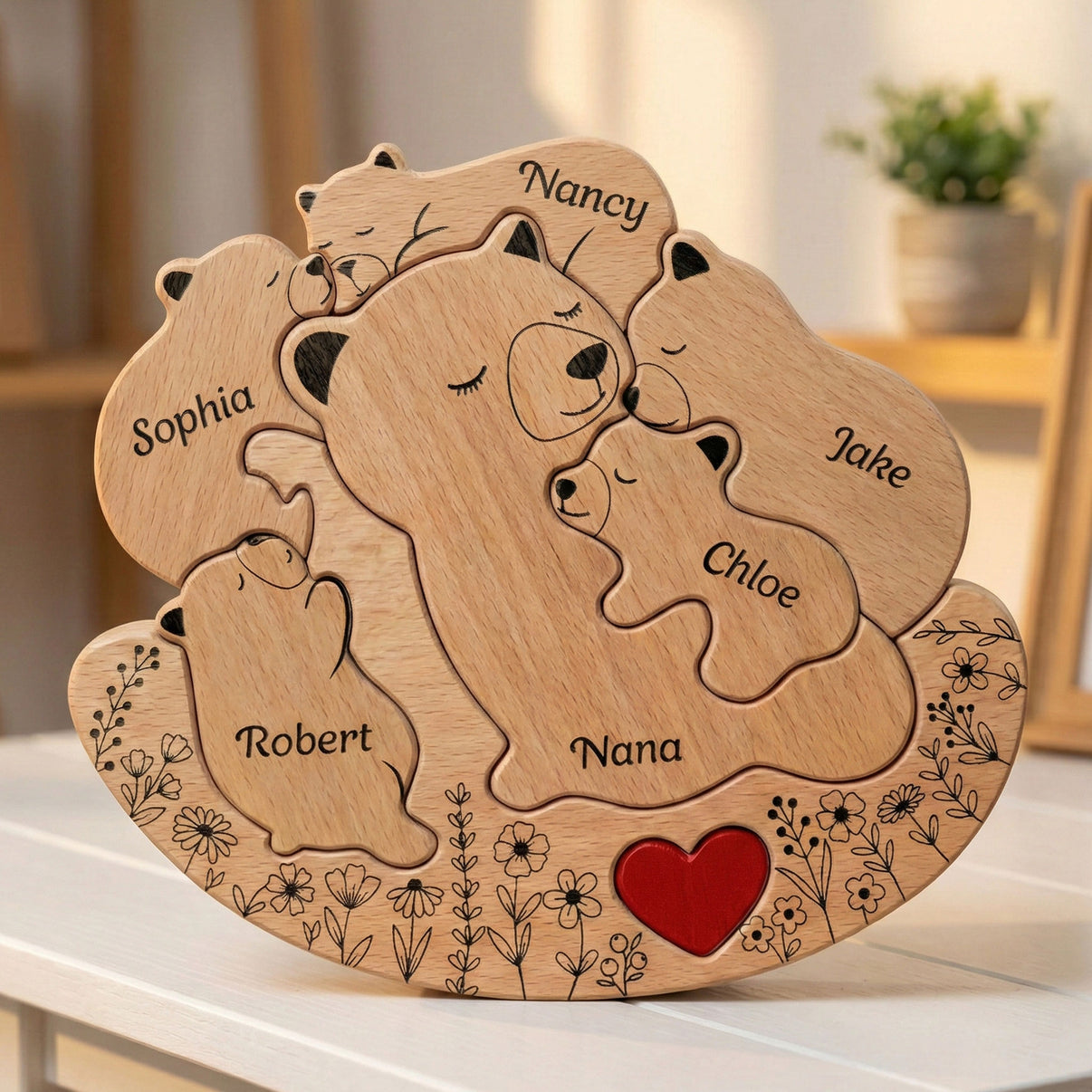 Rolling Mama Bear Family & Kids - Custom Names - Mother's Day Gift ...