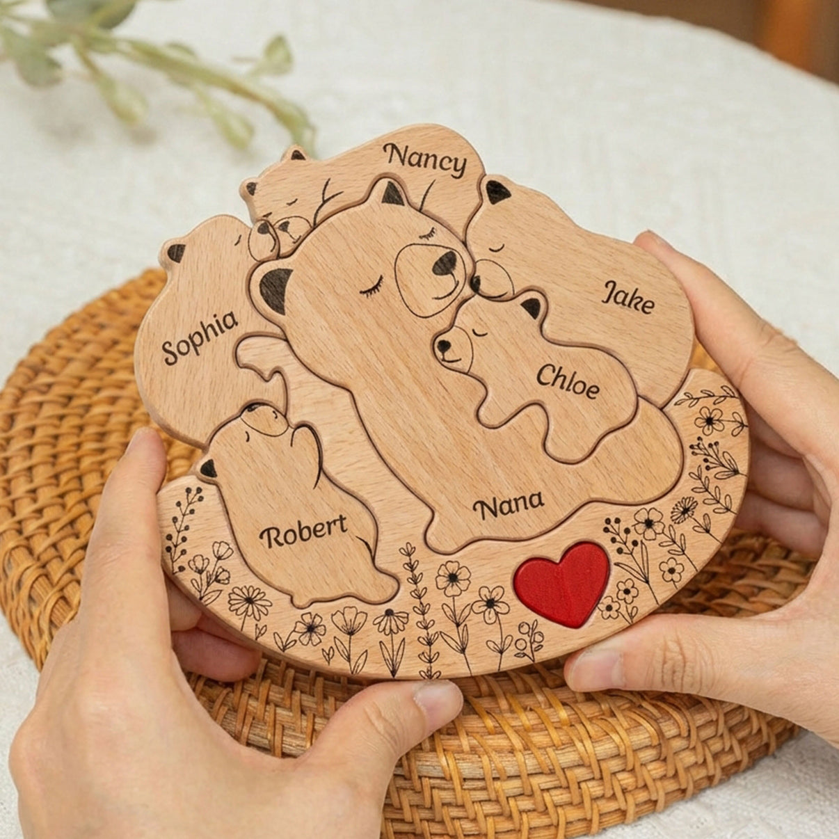 Rolling Mama Bear Family & Kids - Custom Names - Mother's Day Gift ...