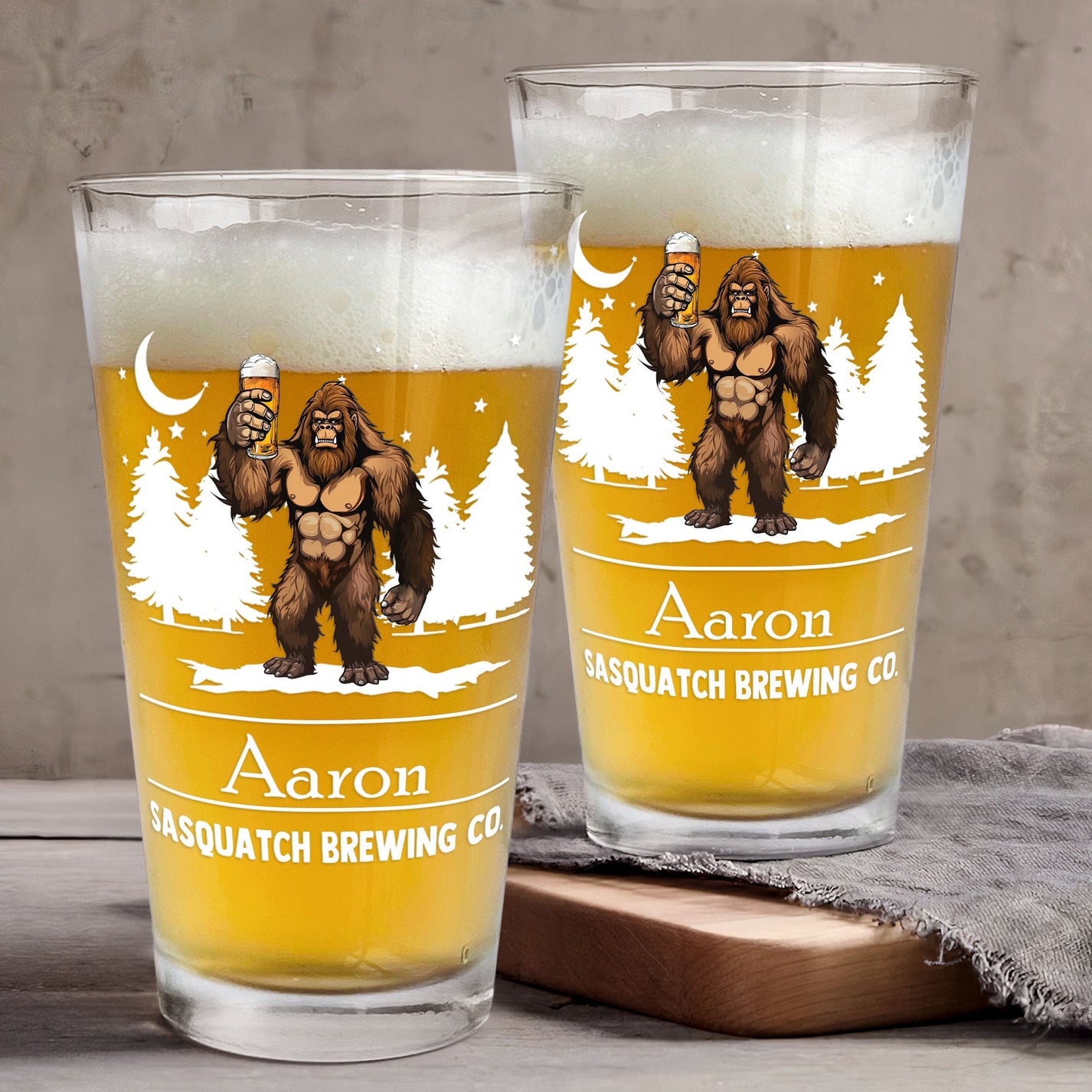 Sasquatch Brewing Co. - Personalized Beer Glass – Macorner