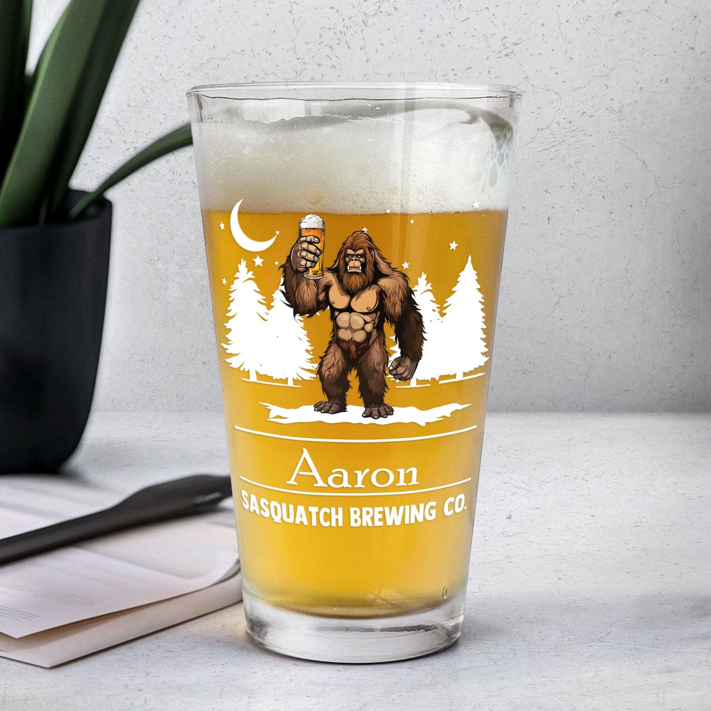 Sasquatch Brewing Co. - Personalized Beer Glass – Macorner