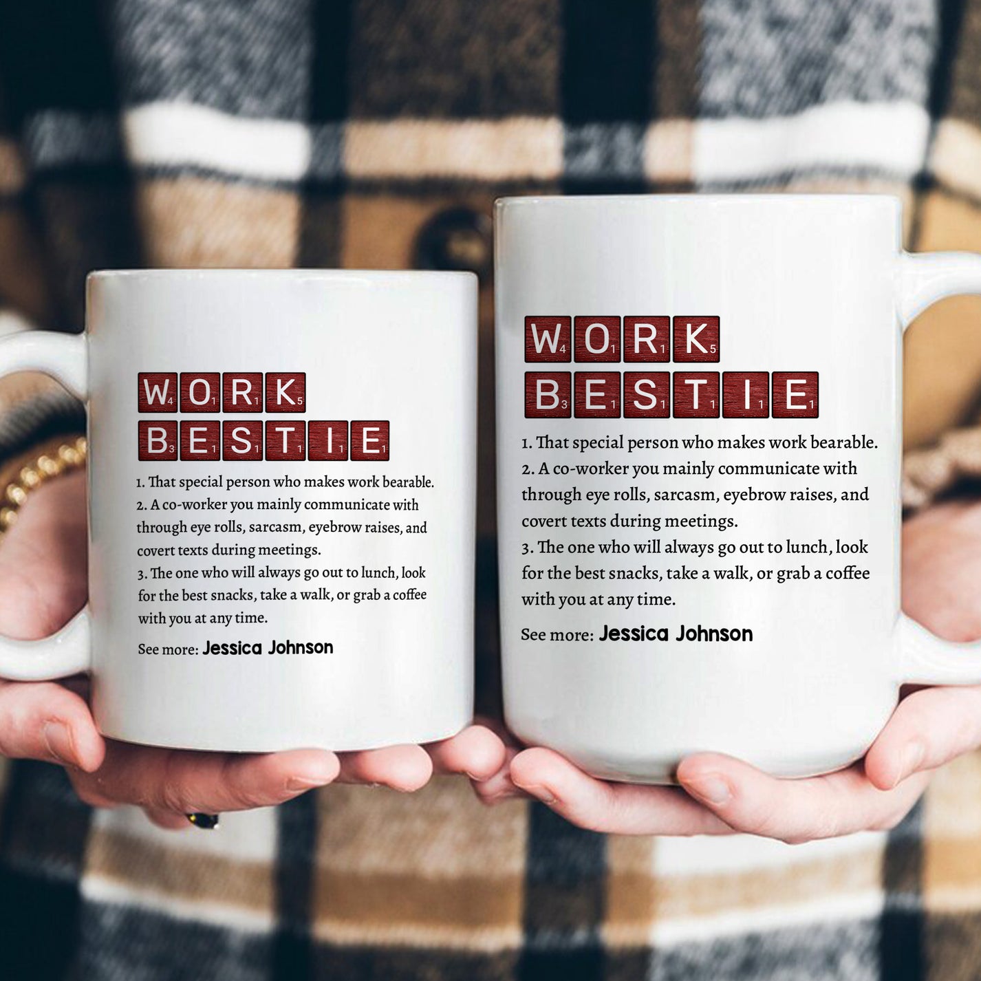 Scrabble Work Bestie - Personalized Mug – Macorner