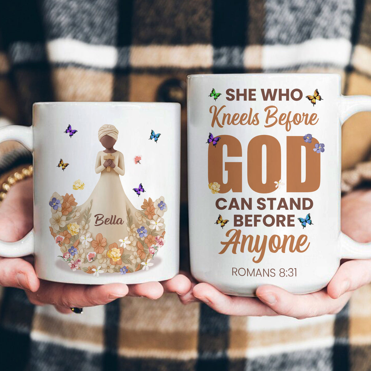 She Who Kneels Before God Can Stand Before Anyone Christian Gift ...