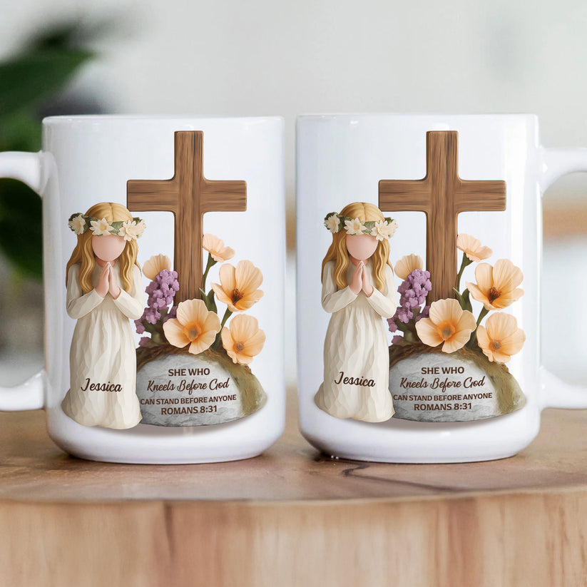 She Who Kneels Before God Can Stand Before Anyone Gift For Her - Perso ...