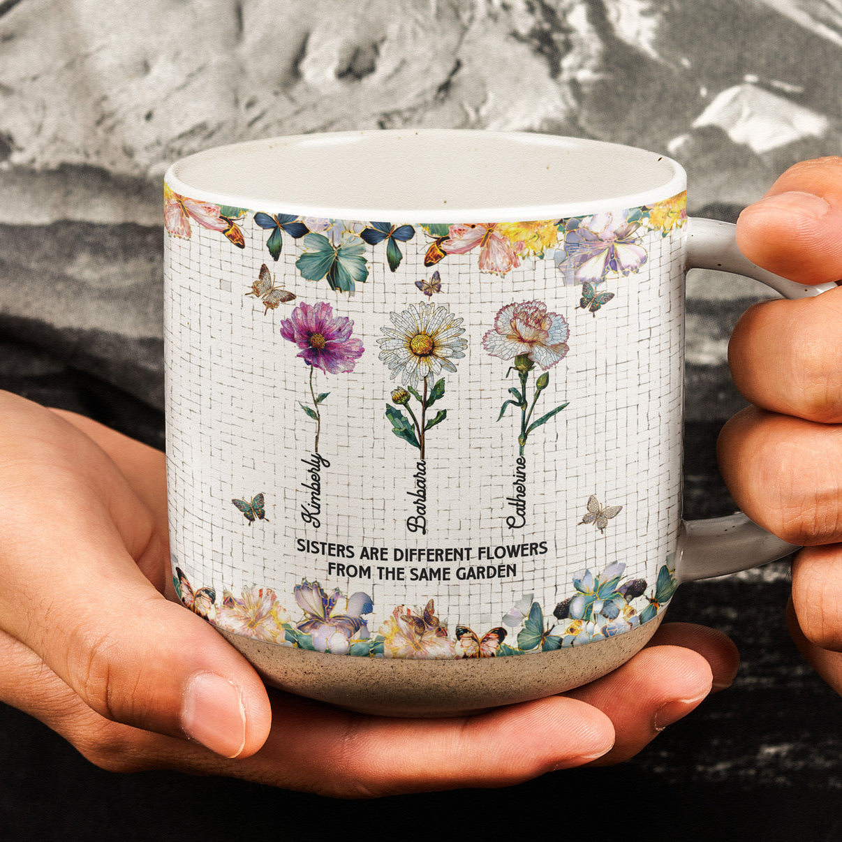 Sisters Are Different Flowers From The Same Garden - Personalized ...