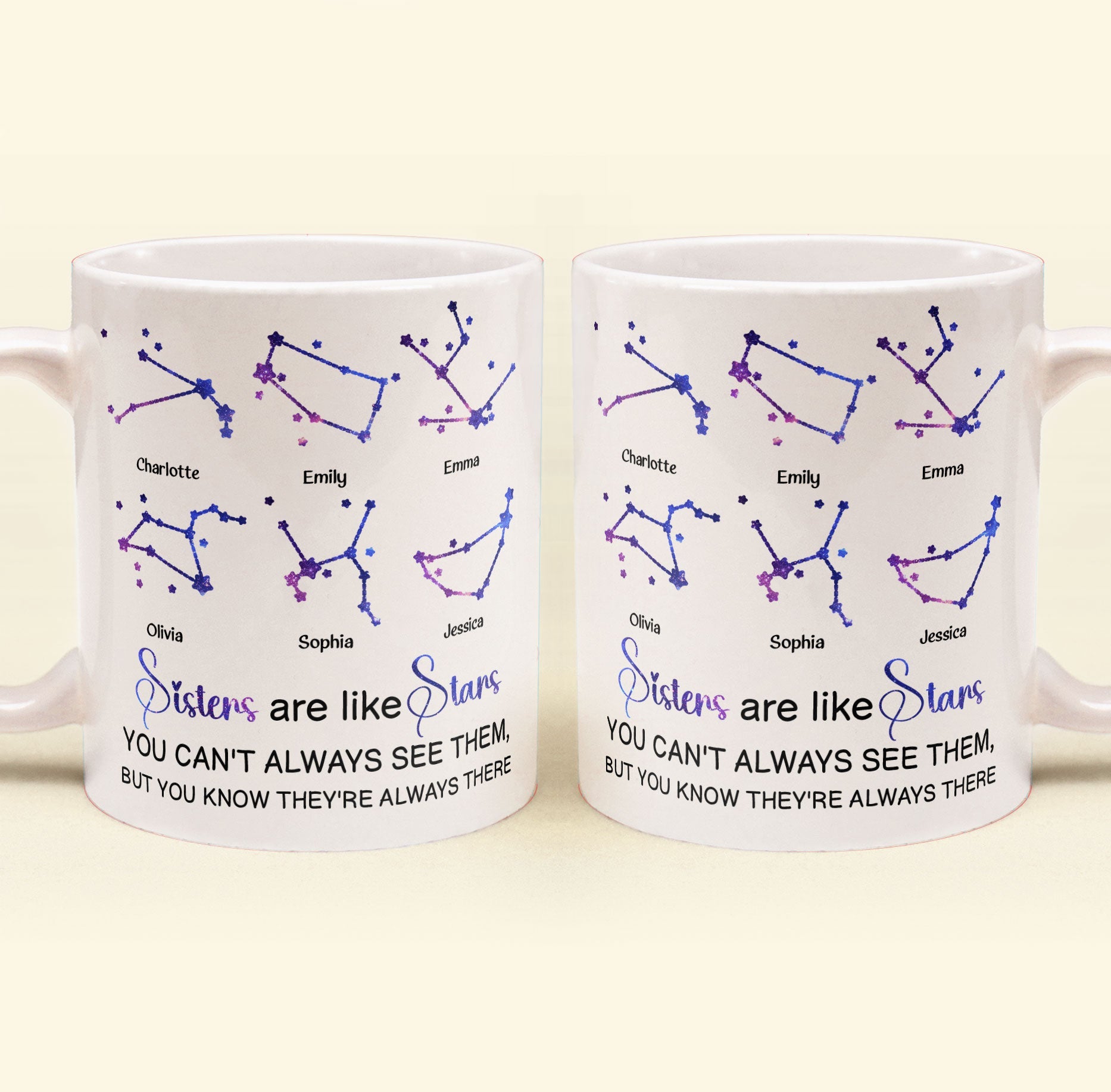 Sisters Are Like Stars - Personalized Mug – Macorner