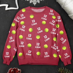 Softball Custom Name, Number - Personalized 3D Printed Sweatshirt ...