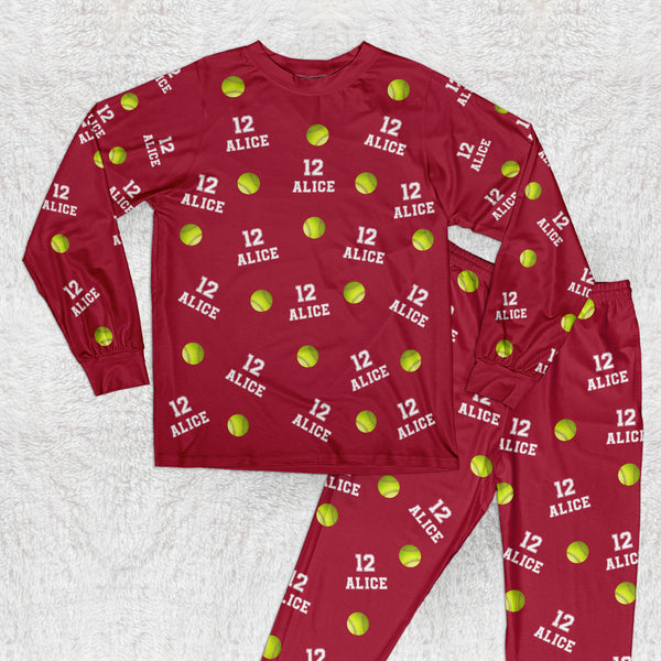 Softball Custom Name, Number - Personalized Pajamas Set – Macorner