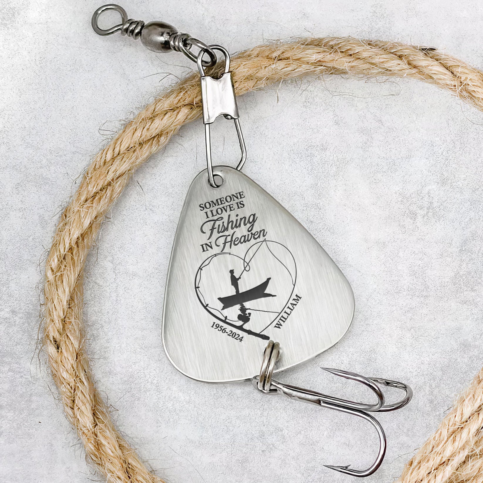 Someone I Love Is Fishing In Heaven - Personalized Fishing Lure ...