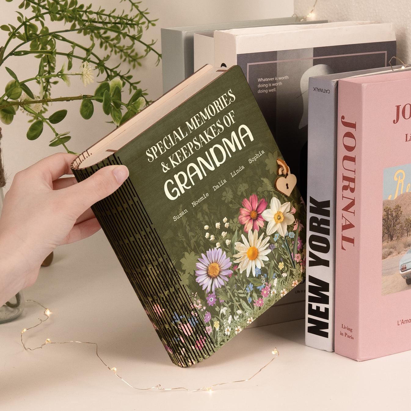 Special Memories & Keepsakes Of Grandma - Personalized Wooden Book Box ...