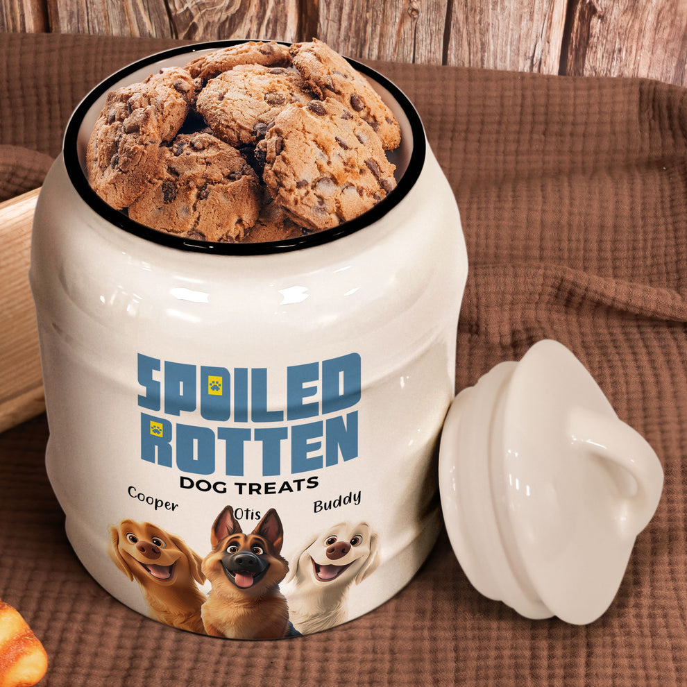 Spoiled Rotten Dog Treats - Personalized Cookie Jar – Macorner