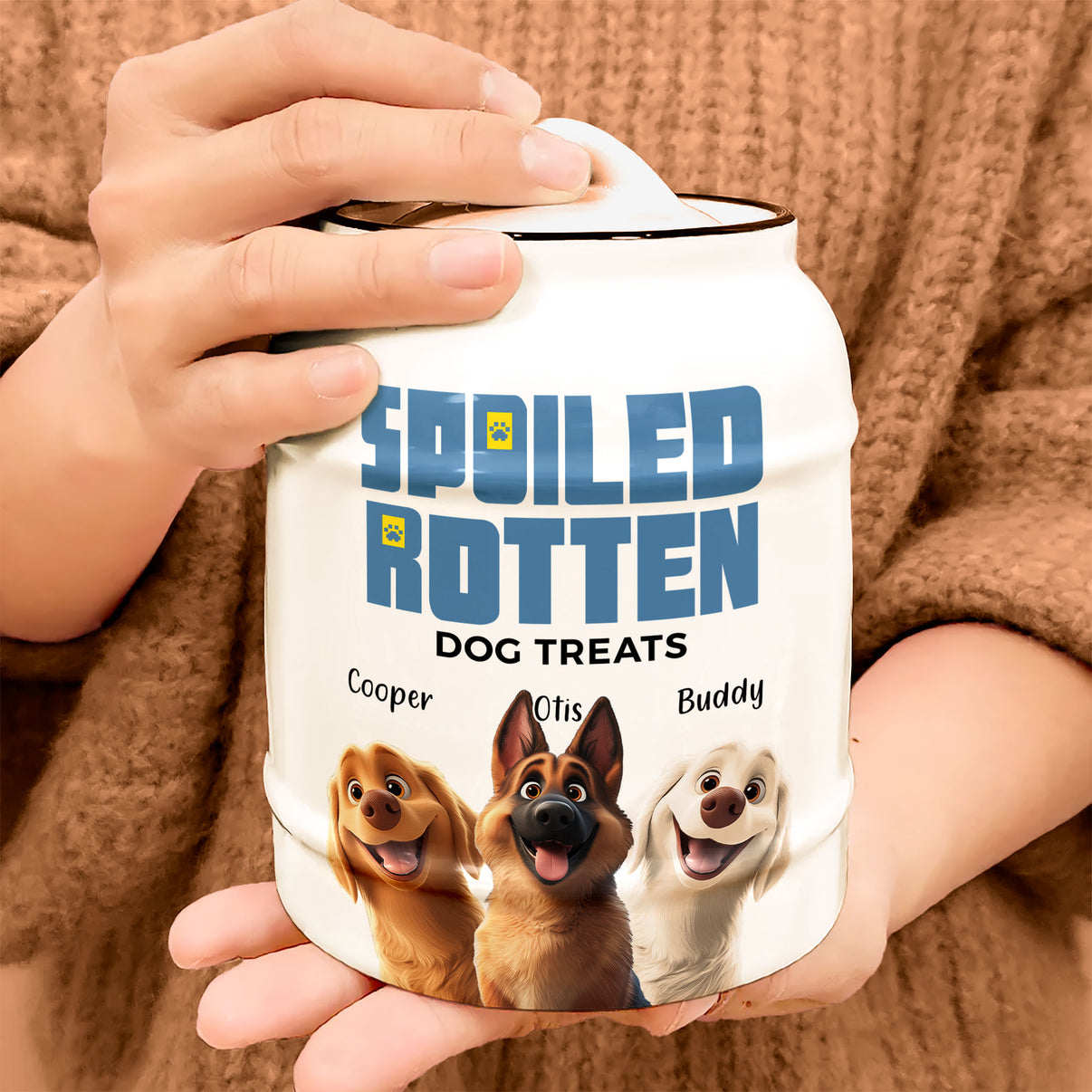 Spoiled Rotten Dog Treats - Personalized Cookie Jar – Macorner