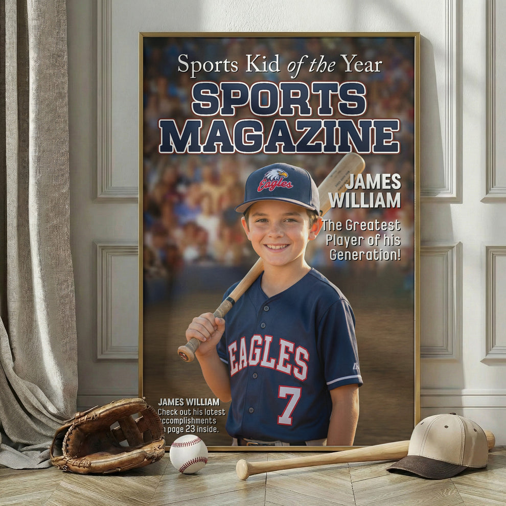 Sport Kid Magazine - Personalized Photo Poster – Macorner