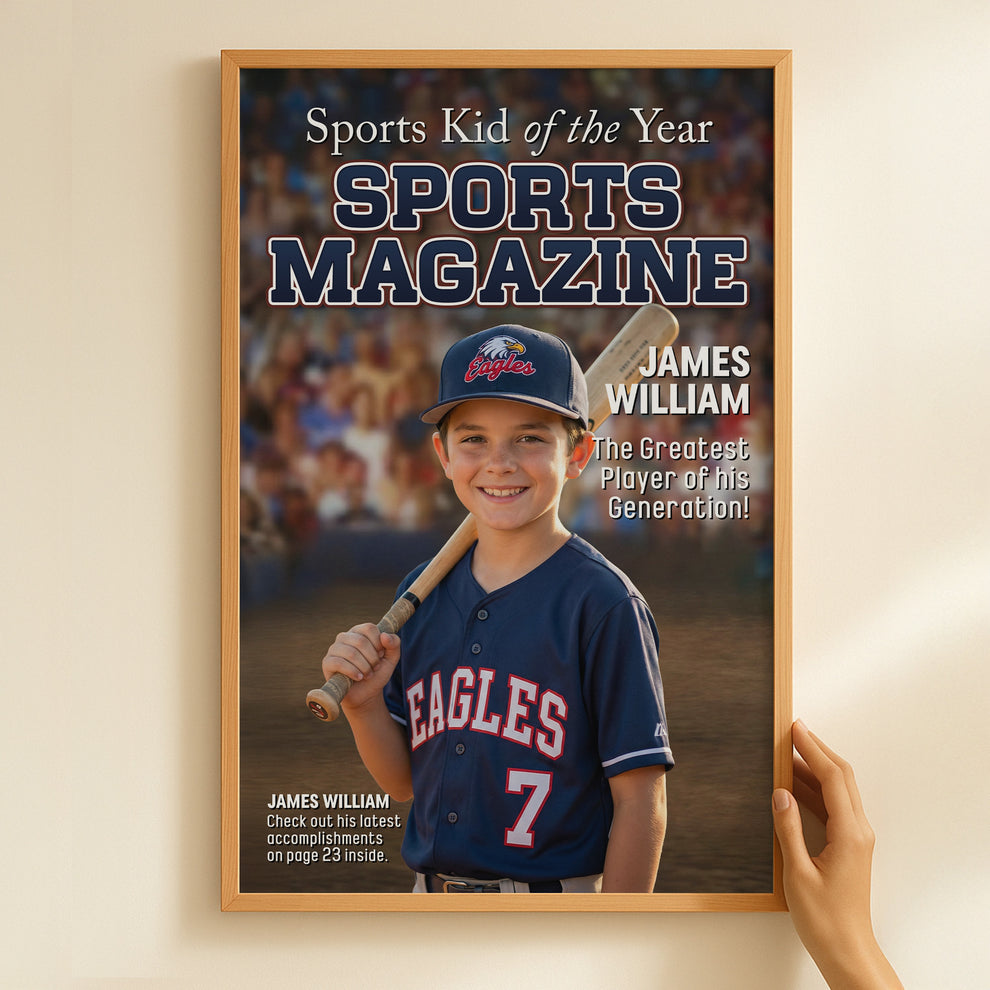 Sport Kid Magazine - Personalized Photo Poster – Macorner