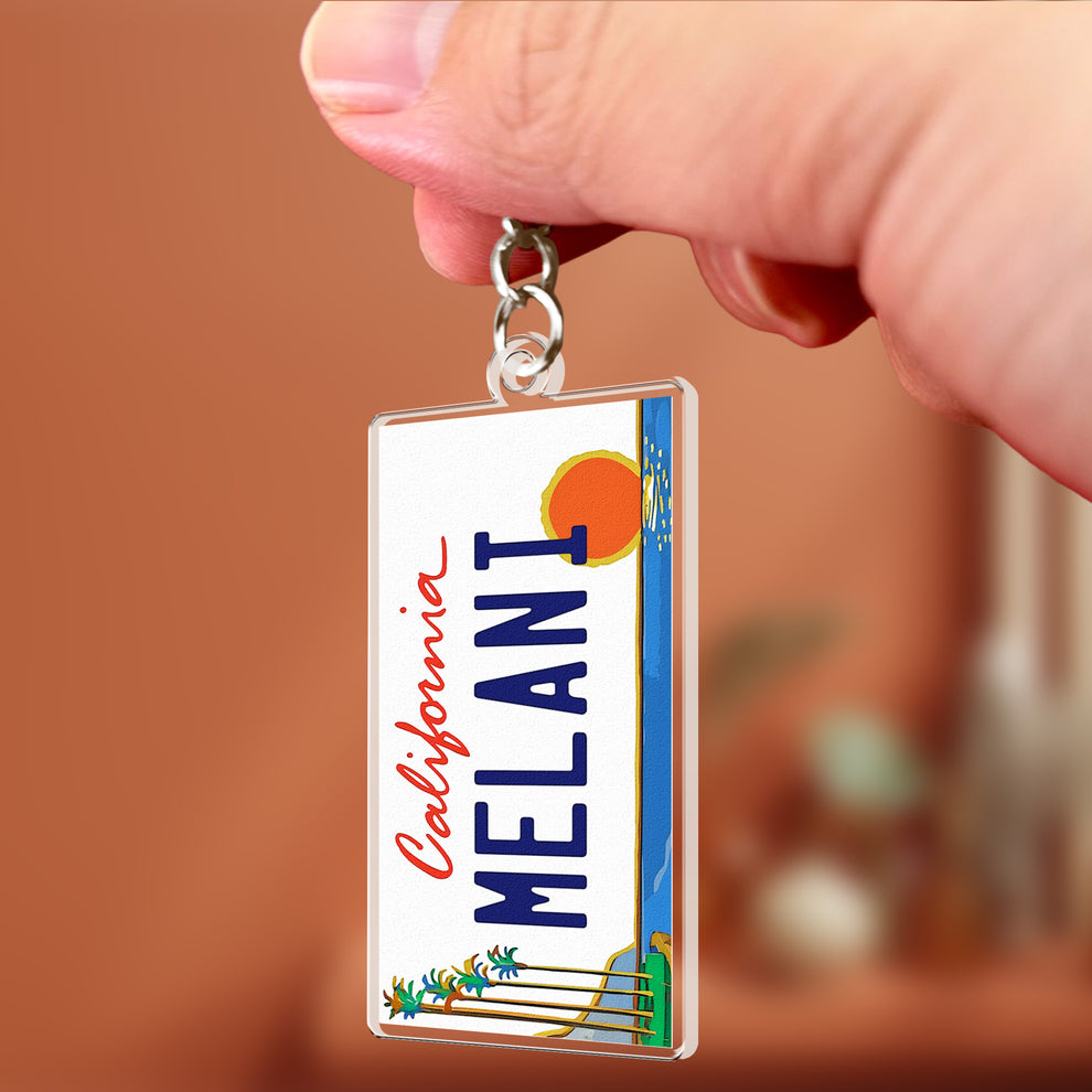 State License Plate - Personalized Acrylic Keychain – Macorner